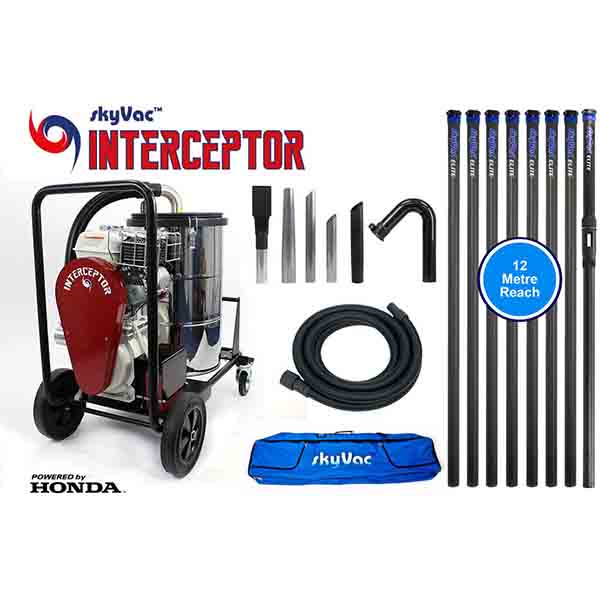 SKYVAC & VORTEX GUTTER VACUUM – HONDA PETROL MOTOR VACUUM EQUIPMENT