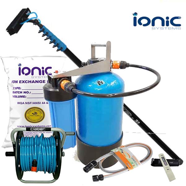 DI Resin Window Cleaning Kit- With Pre-Filter Various Pole Sizes