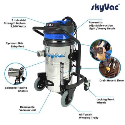 SkyVac Industrial 85 with Elite Poles